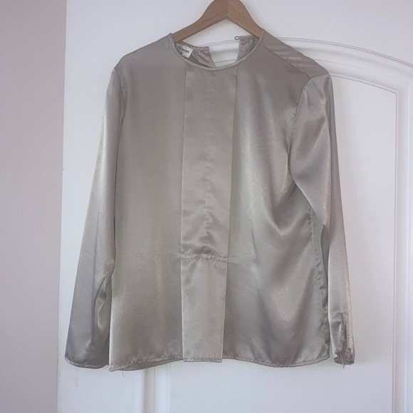 Rena Rowan | Tops | Rena Rowen Cream Silk Blouse | Poshmark